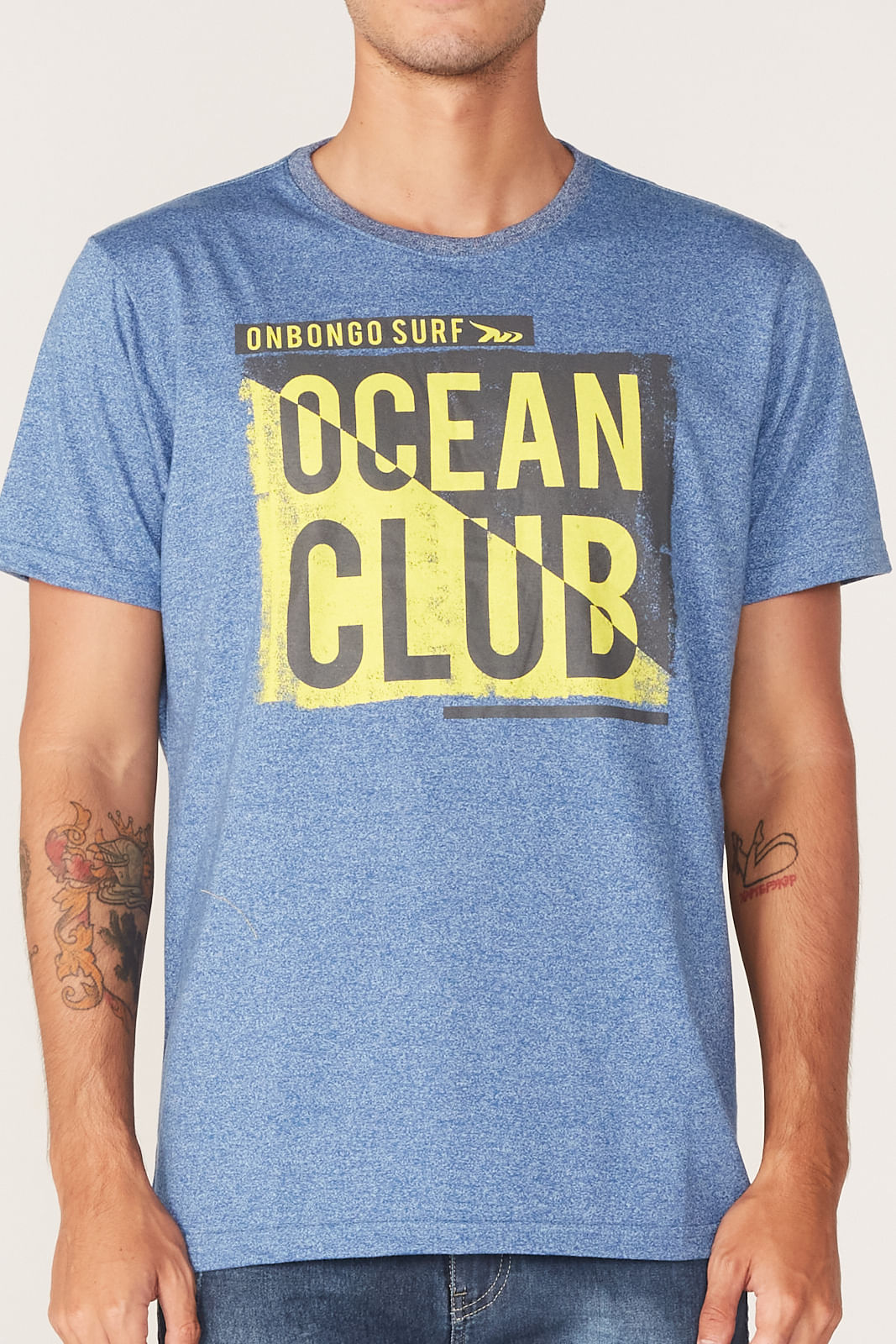 Camiseta Onbongo Especial Azul Mescla GG