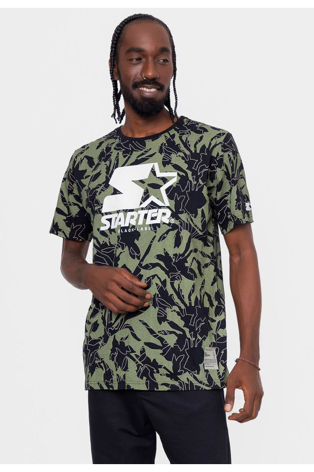 Camiseta Starter Folhagem Preta - Urbane