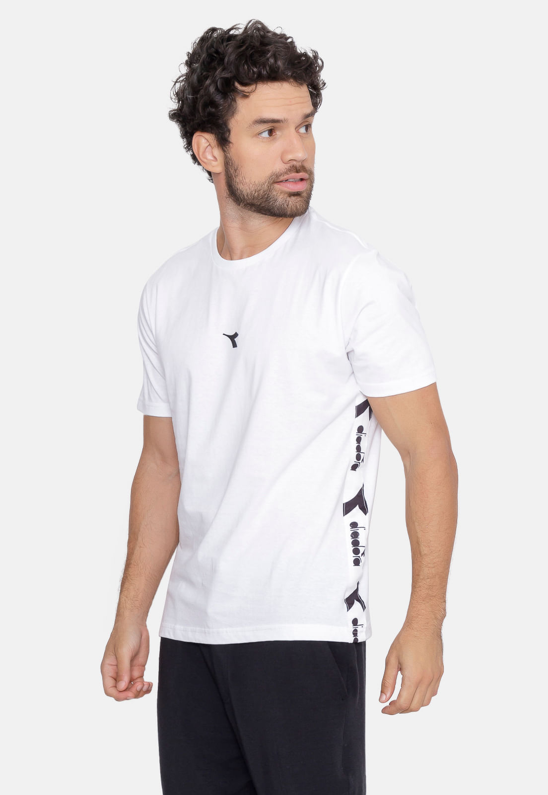Camiseta Diadora Logo Applique Off White M
