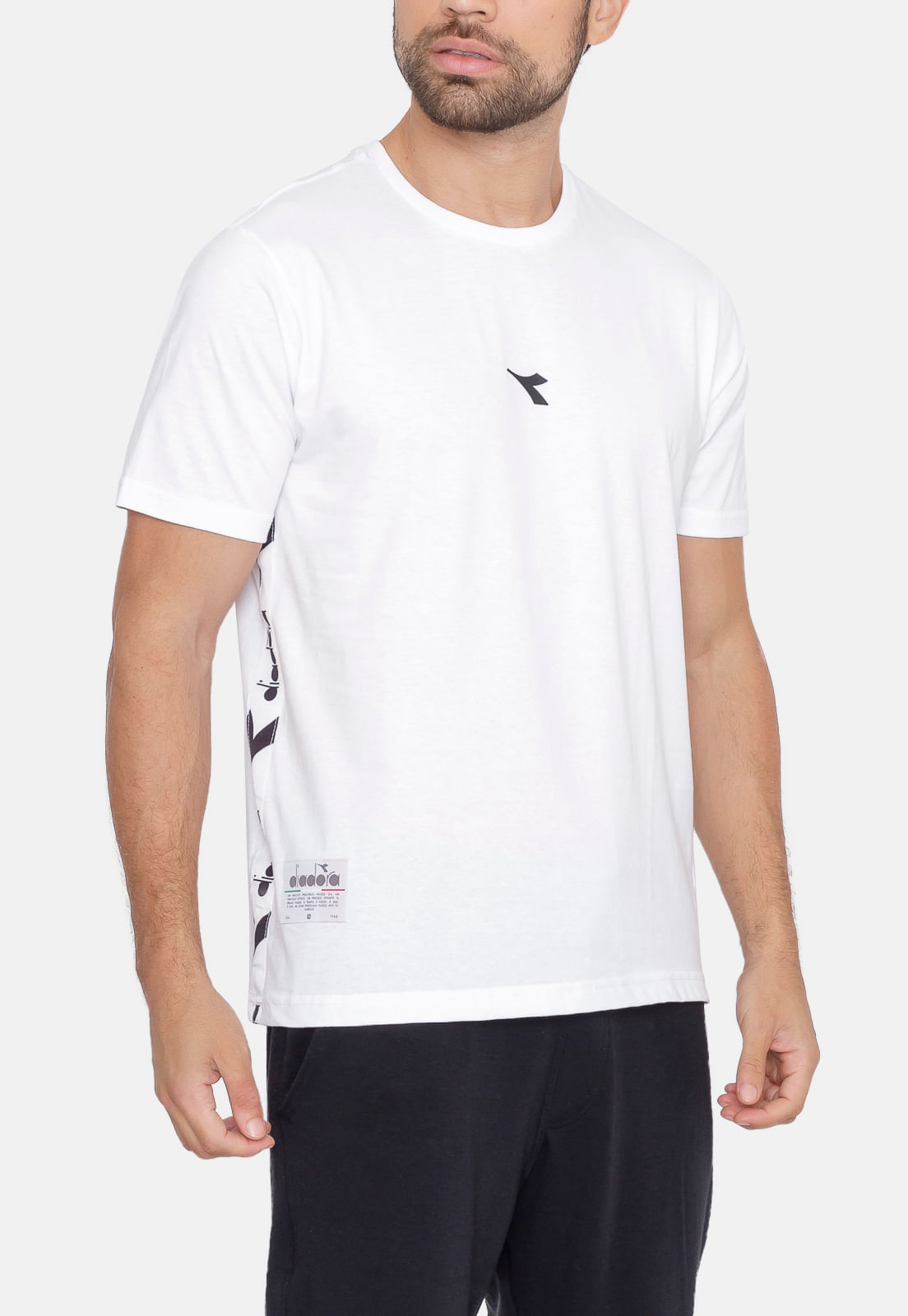 Camiseta Diadora Logo Applique Off White M