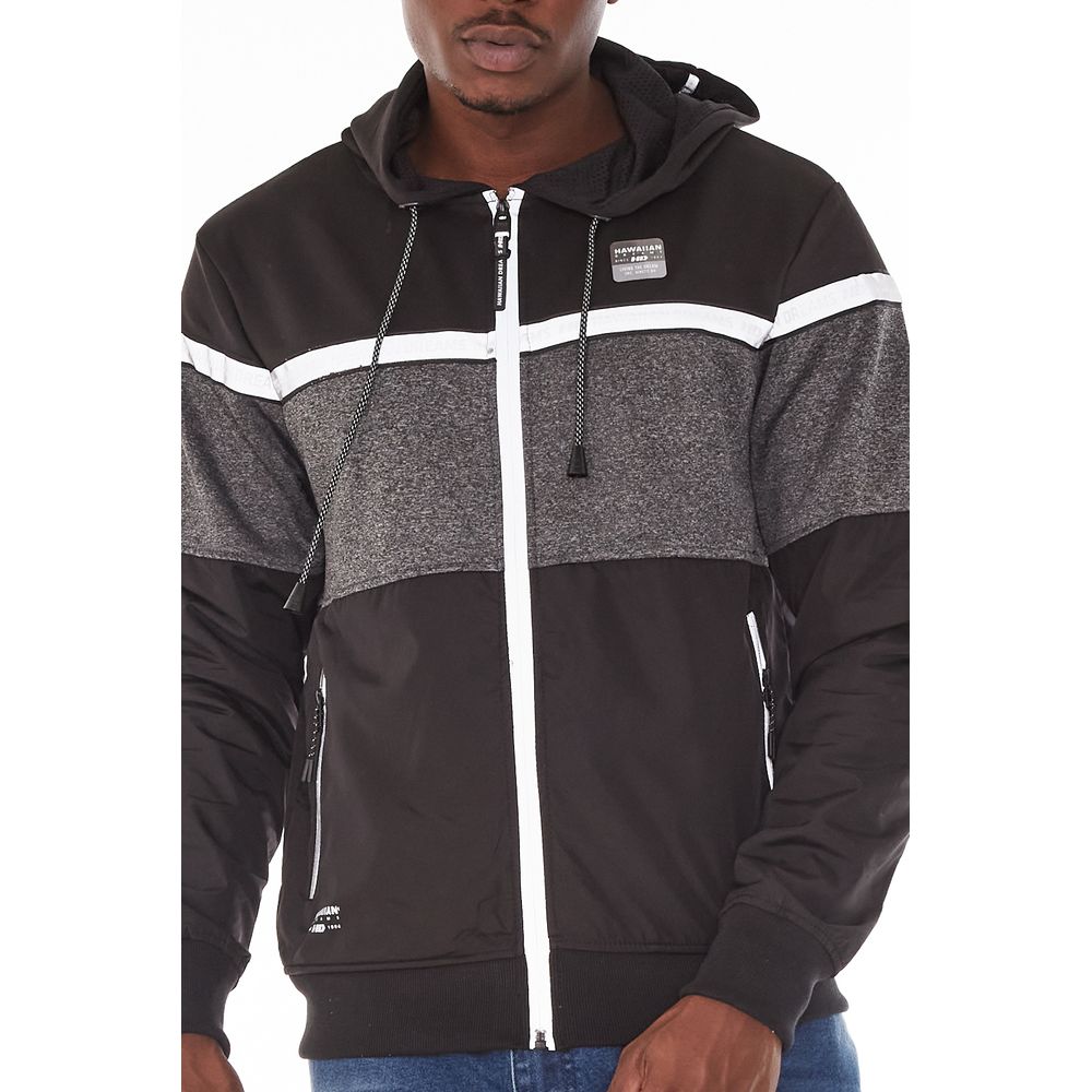 Moletom HD Aberto Com Capuz Preto - Urbane