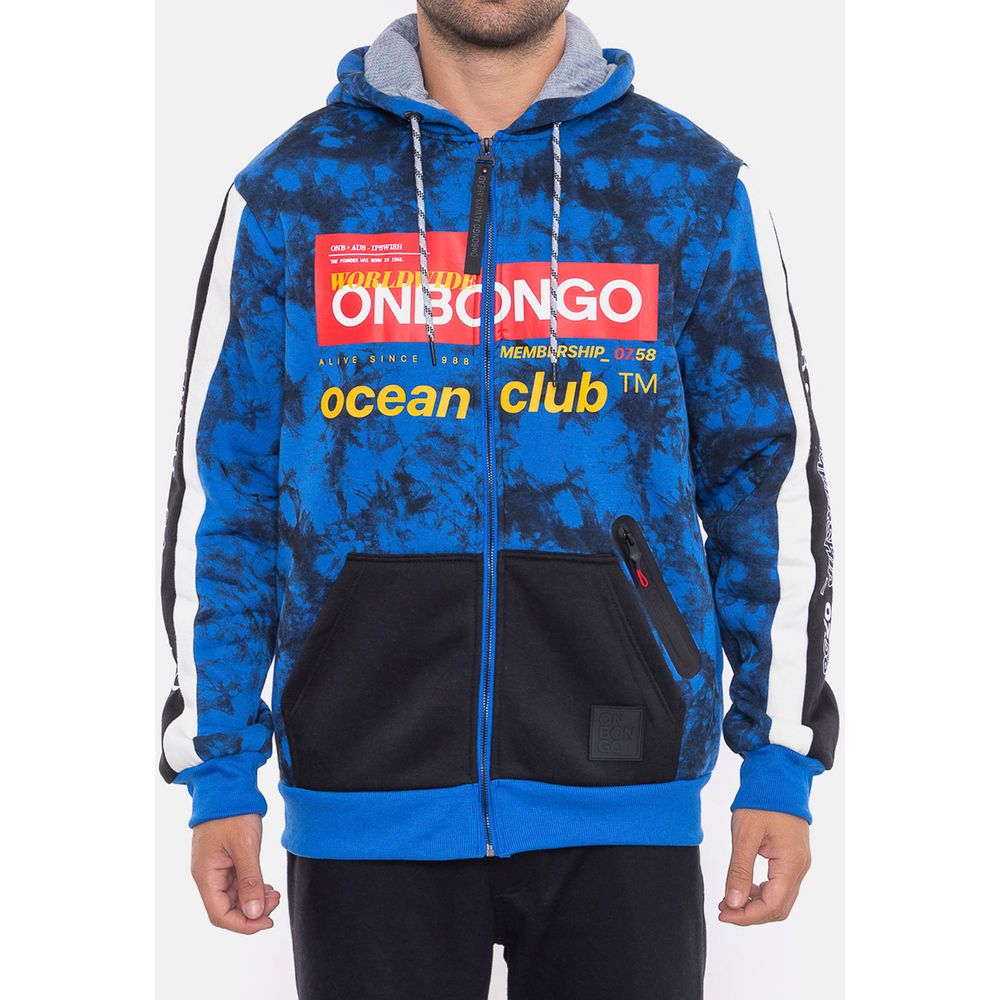 Moletom Onbongo Canguru Aberto Azul - Urbane