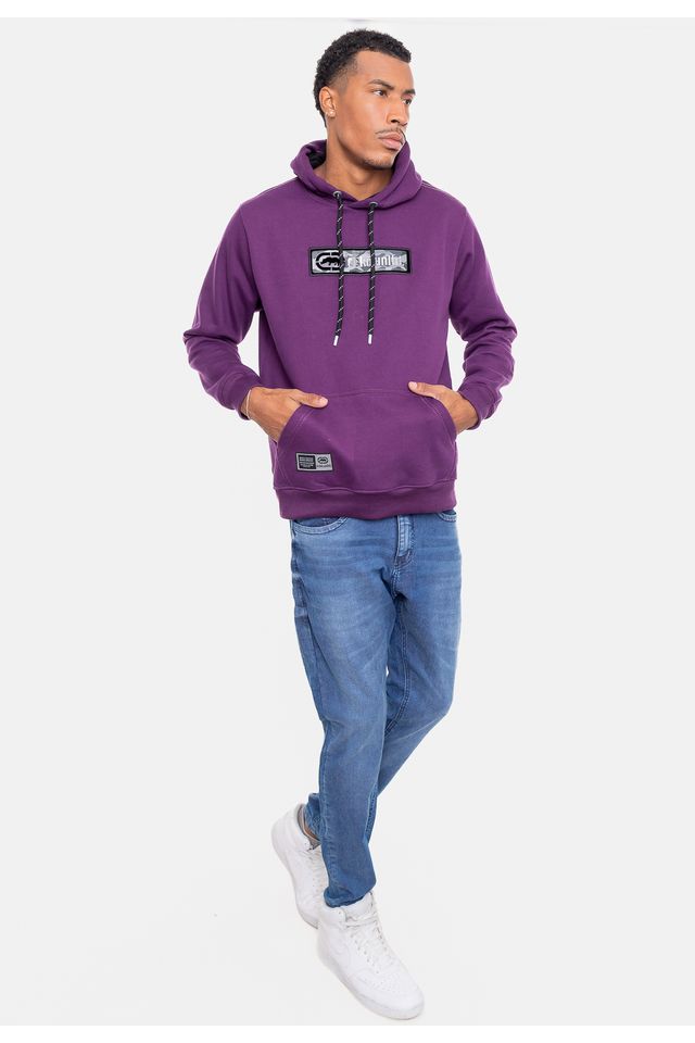 Moletom Ecko Com Capuz Roxo - Urbane