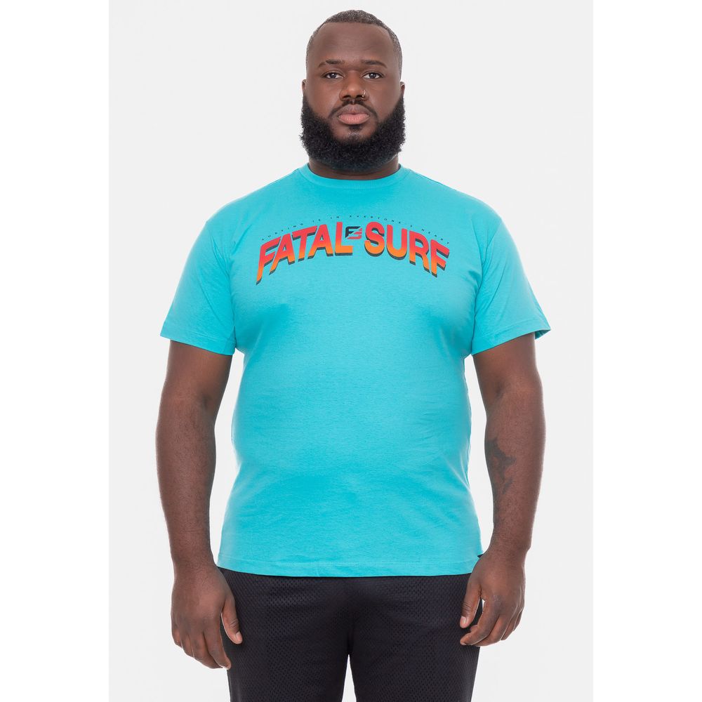 Camiseta Fatal Plus Size Heart Azul - Urbane