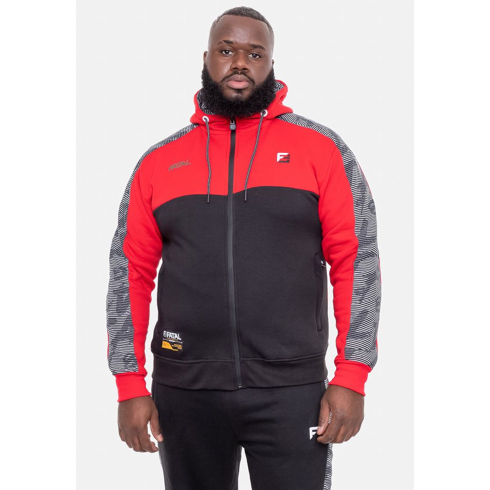 Moletom Fatal Plus Size Canguru Aberto Vermelha - Urbane
