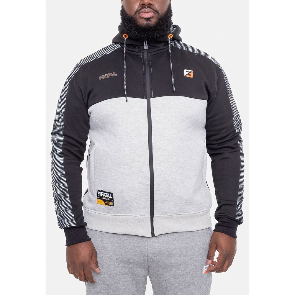 Moletom Fatal Plus Size Canguru Aberto Preta - Urbane