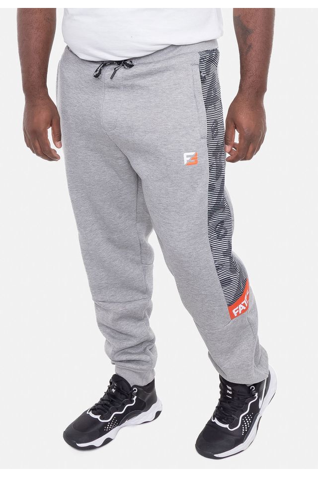 Calça Fatal Plus Size Moletom Cinza Mescla - Urbane