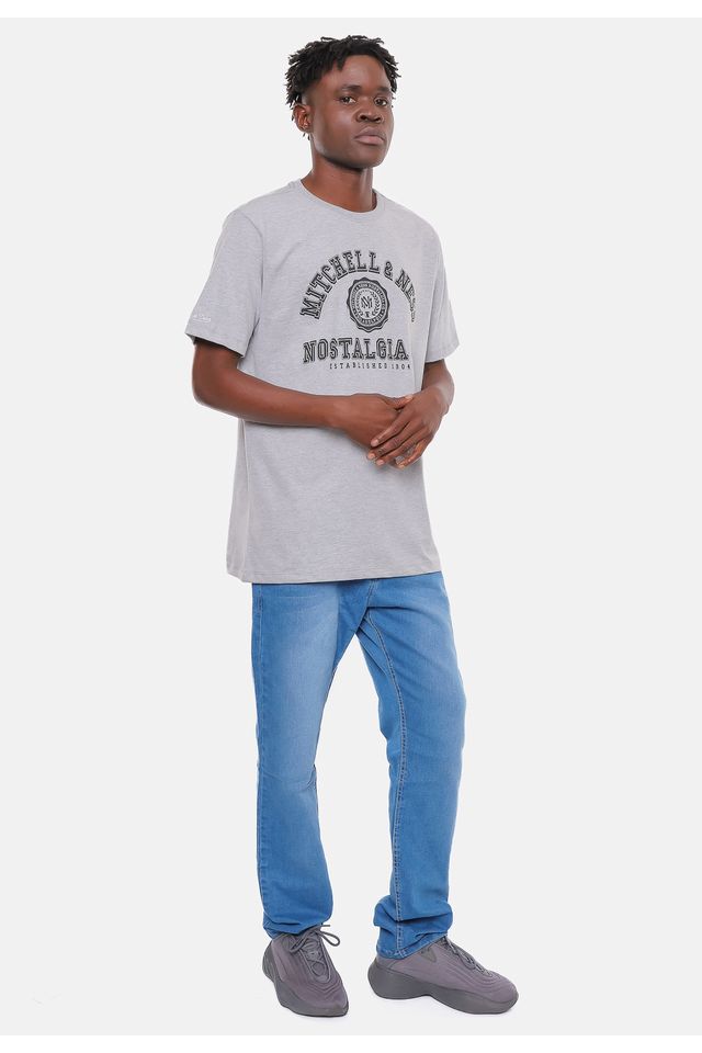 Camiseta Mitchell & Ness Nostalgia Cinza Mescla - Urbane