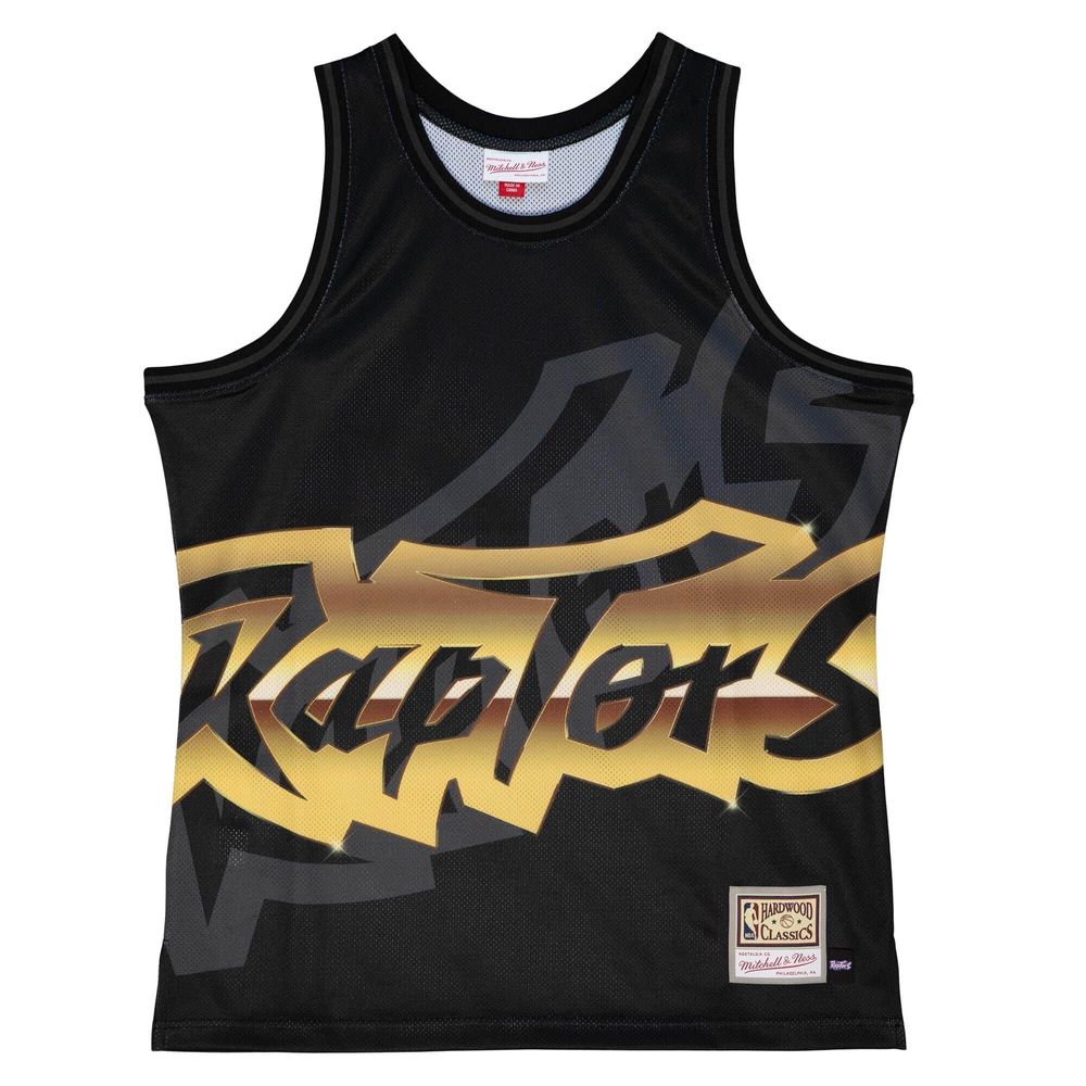 Regata Mitchell & Ness Swingman Big Face Fashion Toronto Raptors Preta ...