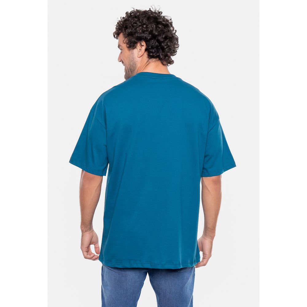 Camiseta Fatal Oversize Flame Azul Tempestade - Urbane