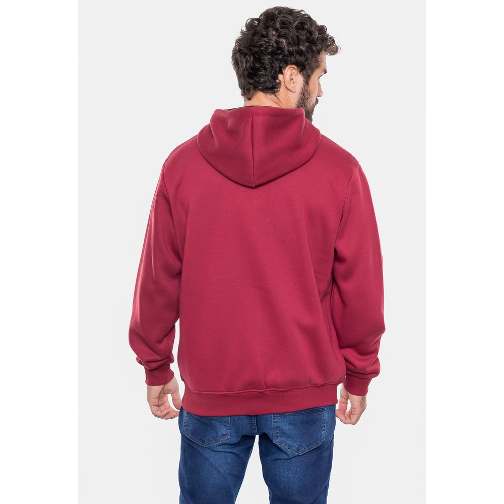 Moletom Fatal Fashion Basic Canguru Aberto Vinho - Urbane