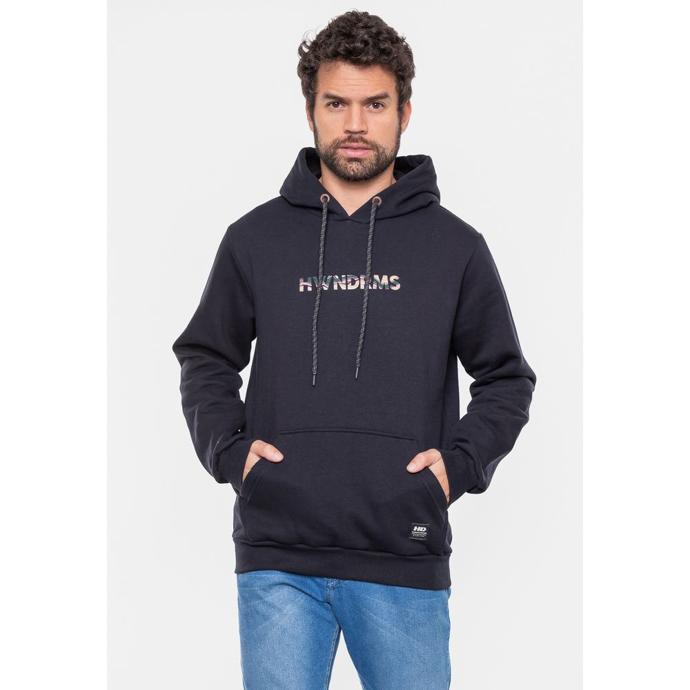 Moletom HD Canguru Masculino Riders84 Preto - Urbane
