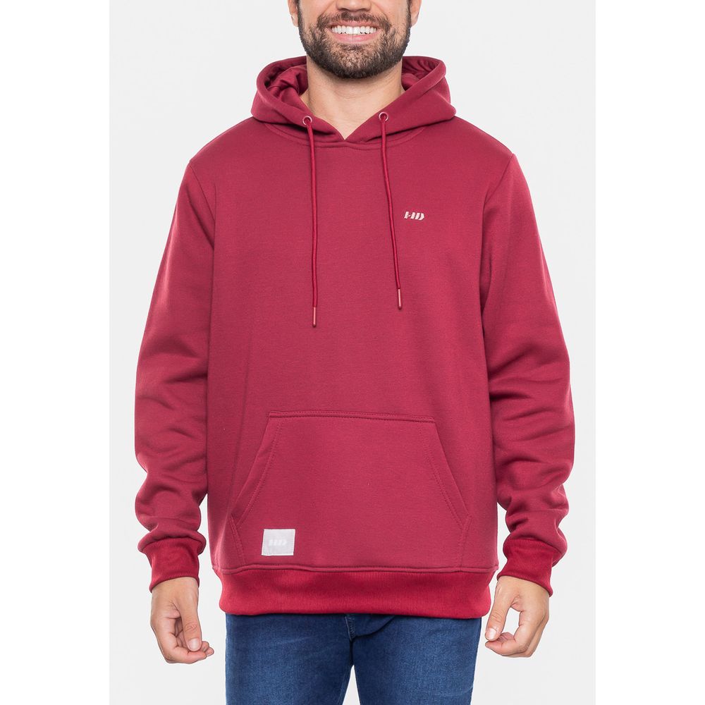 Moletom HD Canguru Fechado Vinho - Urbane