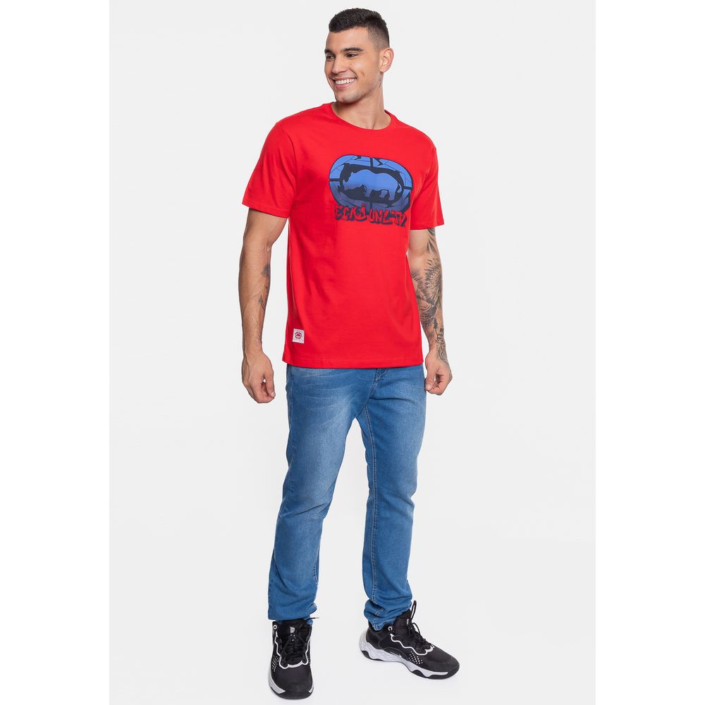 Camiseta Ecko Masculina Original Rebel Vermelha - Urbane