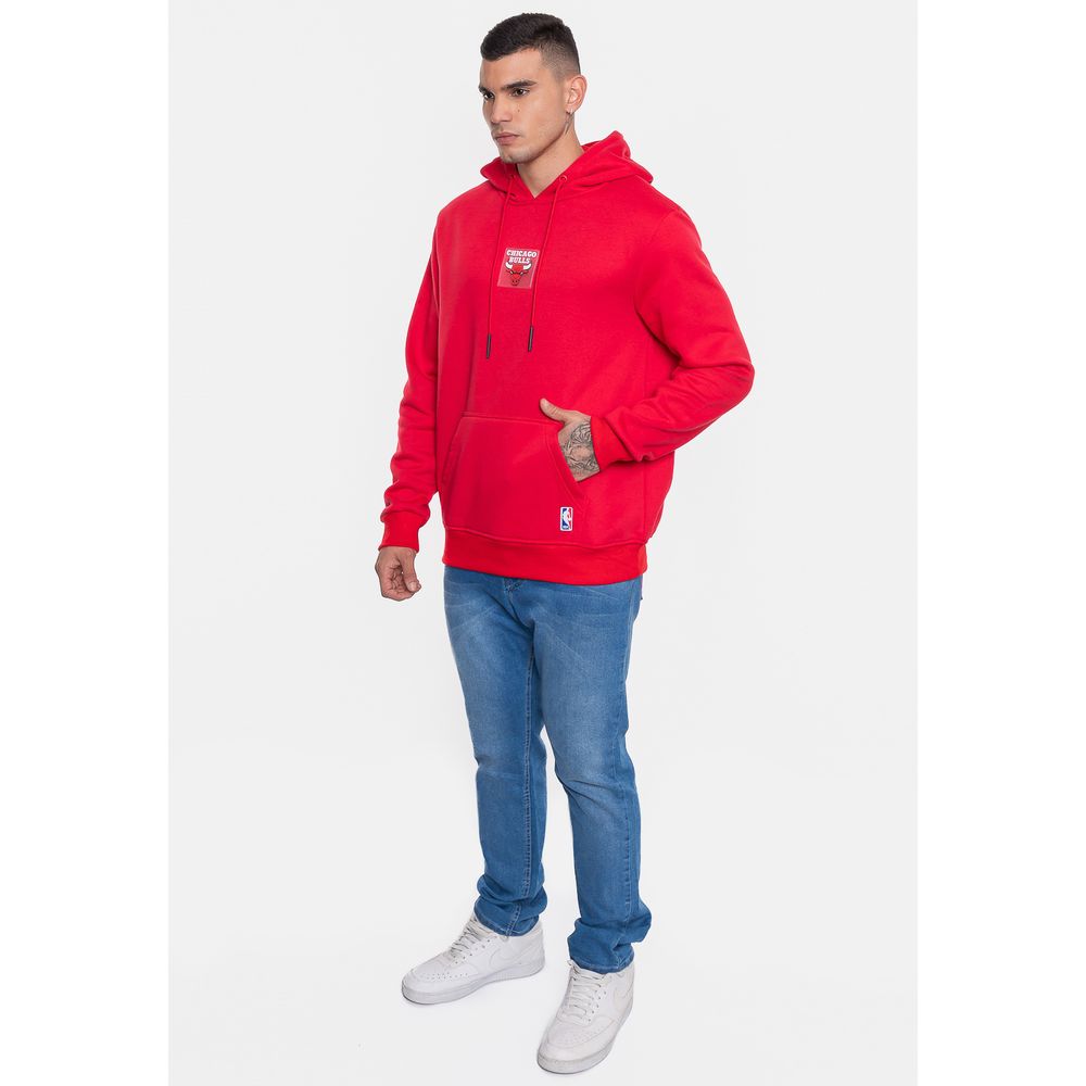 Moletom NBA Masculino Fechado Chicago Bulls Vermelho - Urbane
