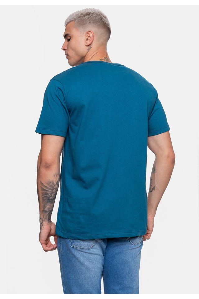 Camiseta Ecko Masculina Circuit Brand Azul Tempestade - Starter