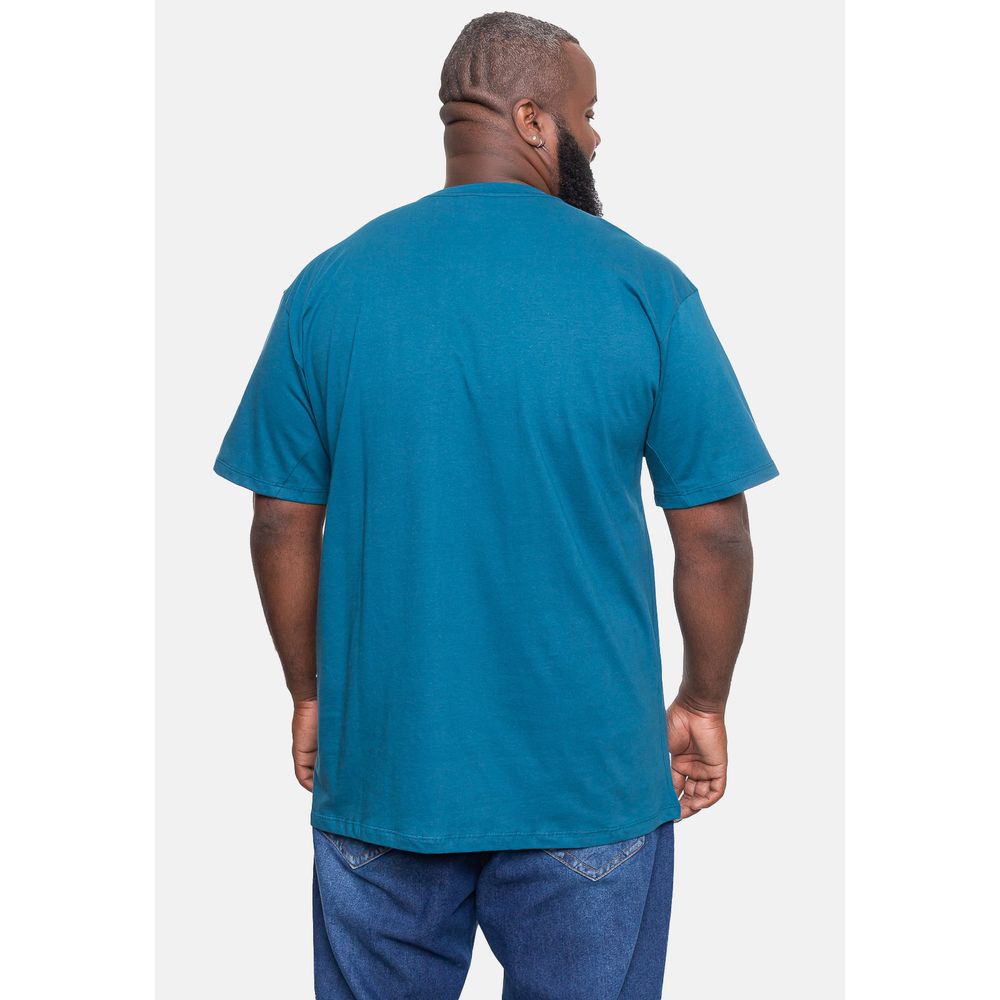 Camiseta HD Plus Size Masculina Azul Tempestade - Urbane