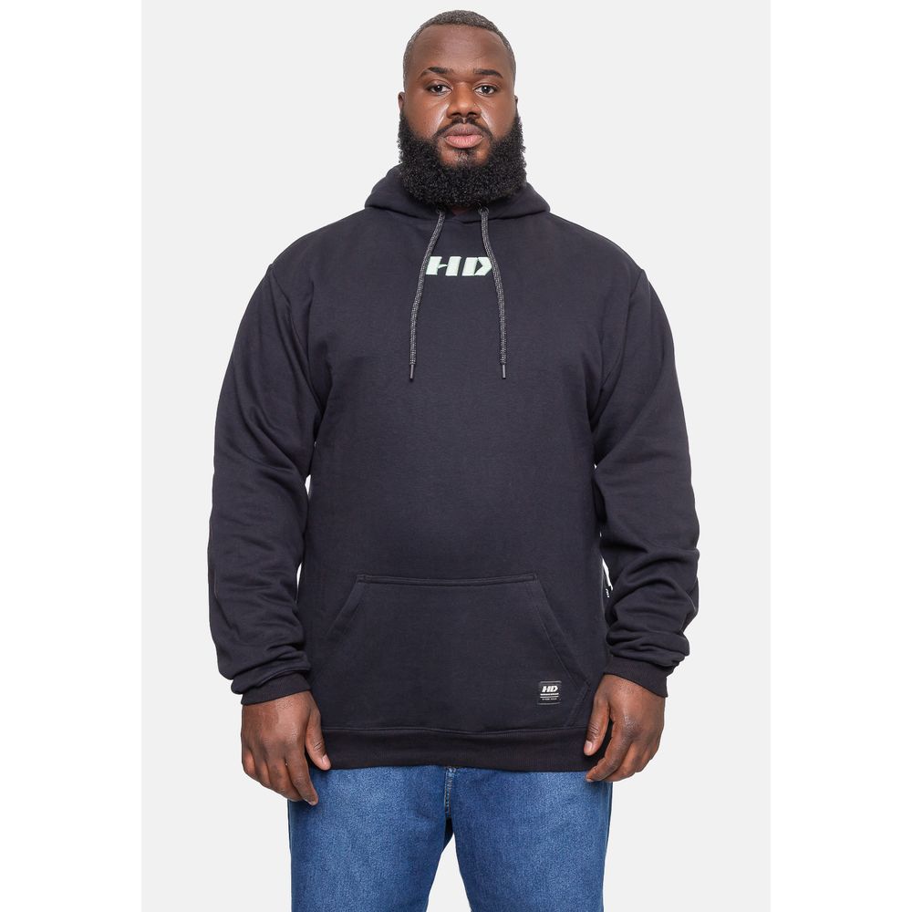 Moletom HD Plus Size Fechado Preto - Urbane