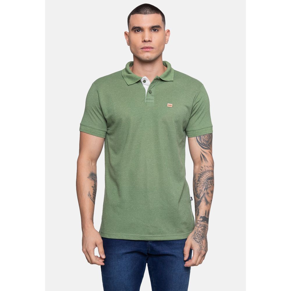 Camisa HD Polo Linen Verde Escuro - Urbane