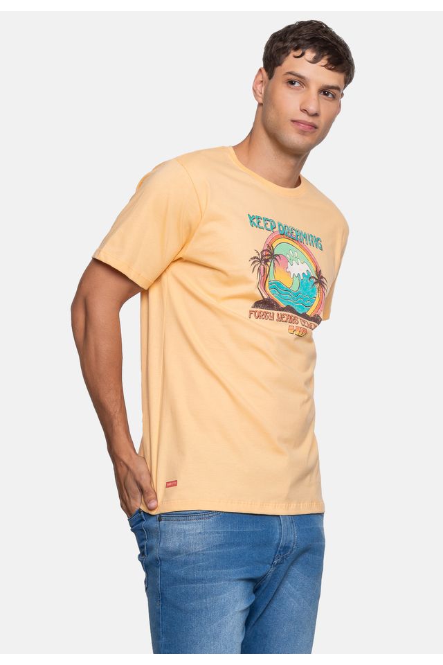 Camiseta HD Masculina KeepDreaming Amarela Buff - Starter