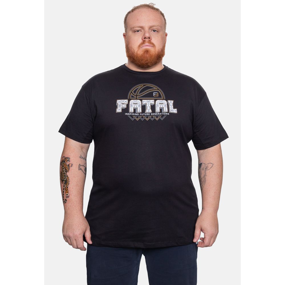 Camiseta Fatal Plus Size Masculina Preta - Urbane