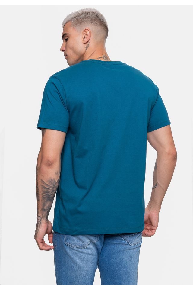Camiseta Ecko Masculina Reflex Azul Tempestade - Starter
