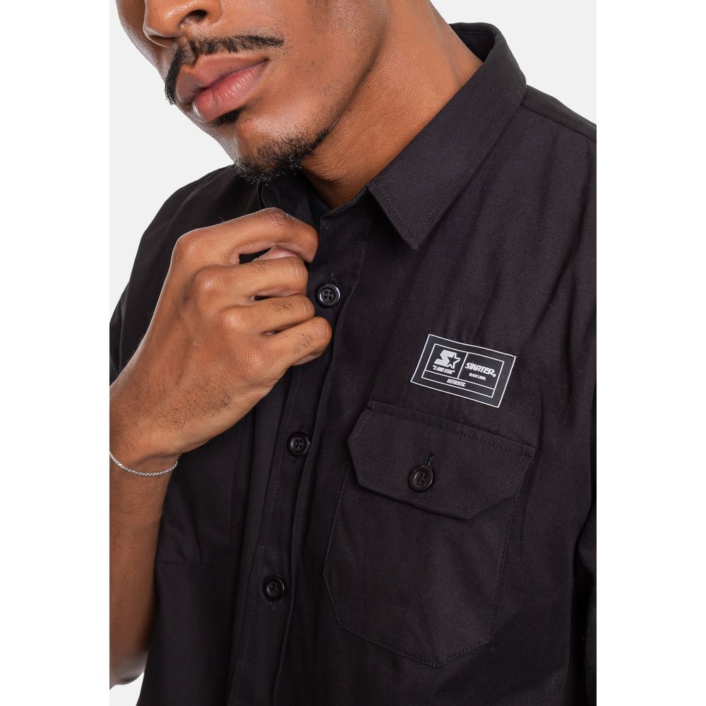 Camisa Starter Masculina Label ST Preta - Urbane