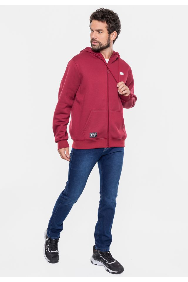 Moletom Ecko Fashion Basic Aberto Vinho - ecko
