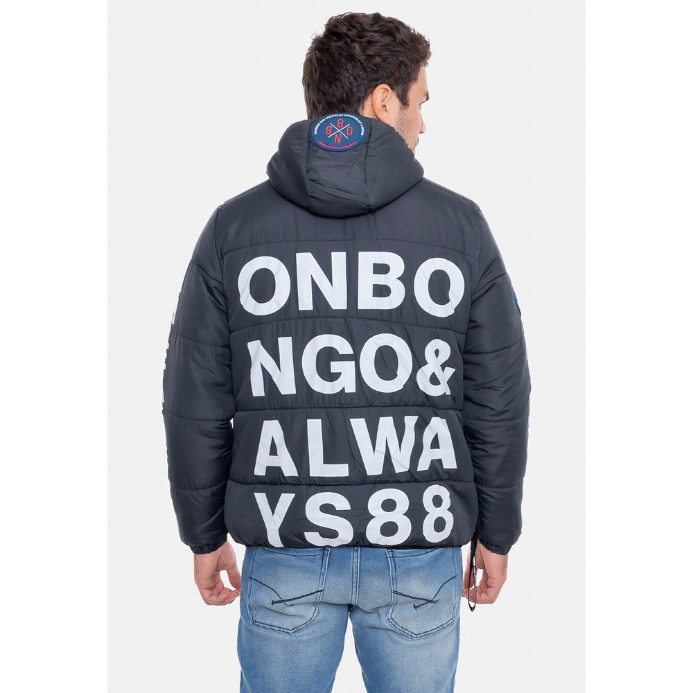 Jaqueta Onbongo Aberta Com Capuz Preta - Urbane