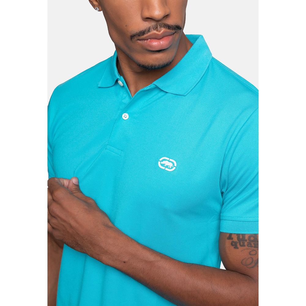 Camisa Polo Ecko Piquet Masculina Azul Turquesa - Urbane